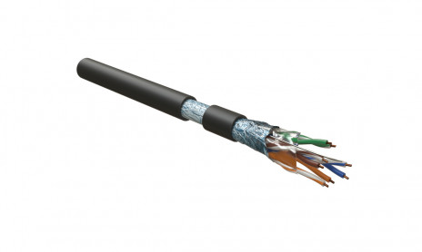 Купить Hyperline FUTP4-C5E-S24-IN-LSZH-BK-305 (305 м) Кабель витая пара ...